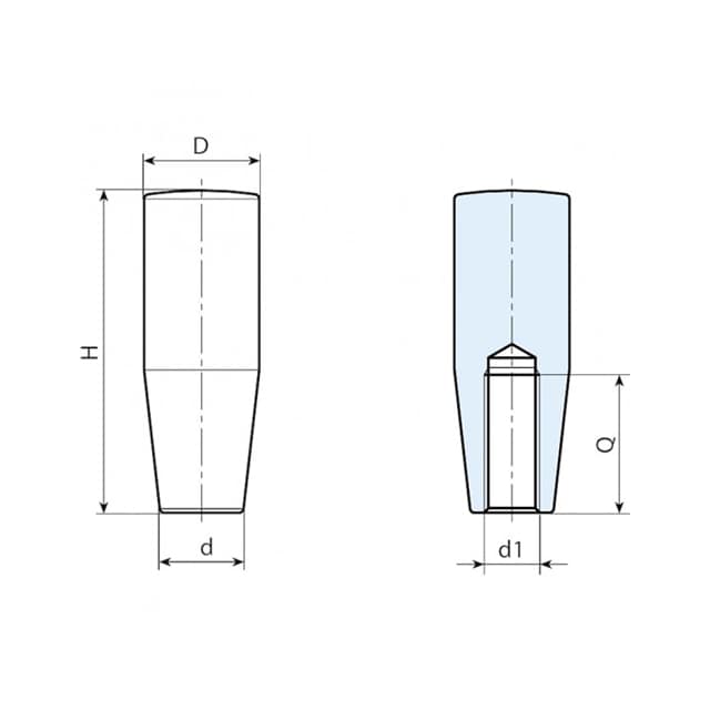 Pomo con orificio roscado - GPRS - Gear Products Services